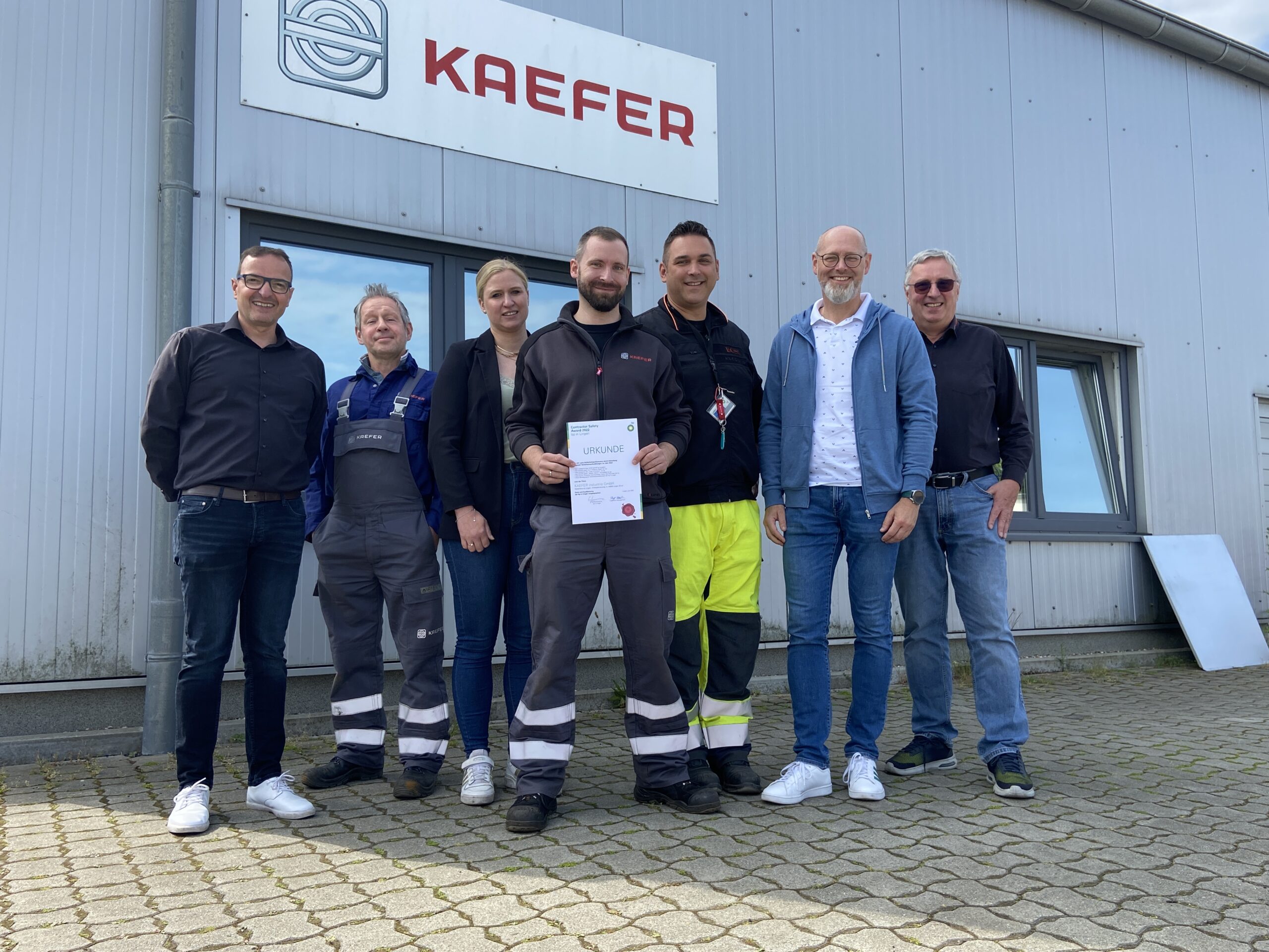 Contractor Safety Award : KAEFER Industrie